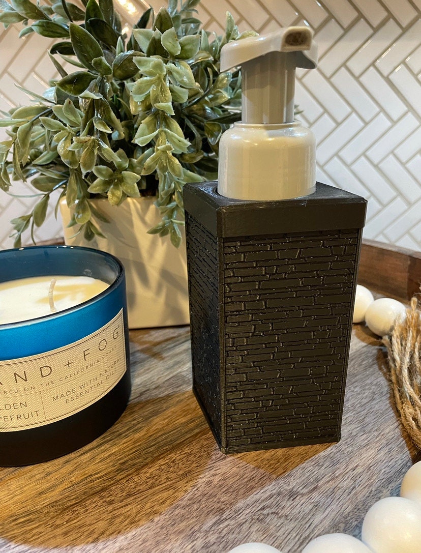 3D Printed Stacked Stone Pattern Soap Dispenser Sleeve for Bath and ...