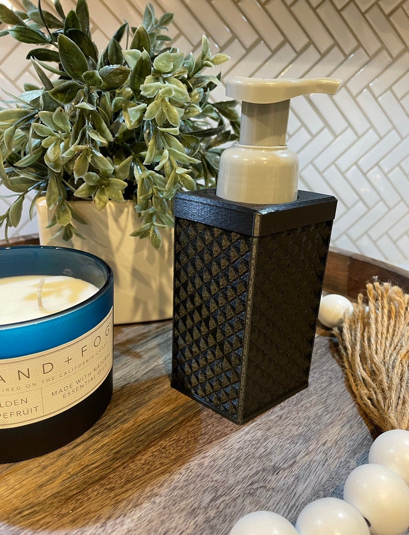 3D Printed Diamond Pattern Soap Dispenser Sleeve for Bath and Body ...