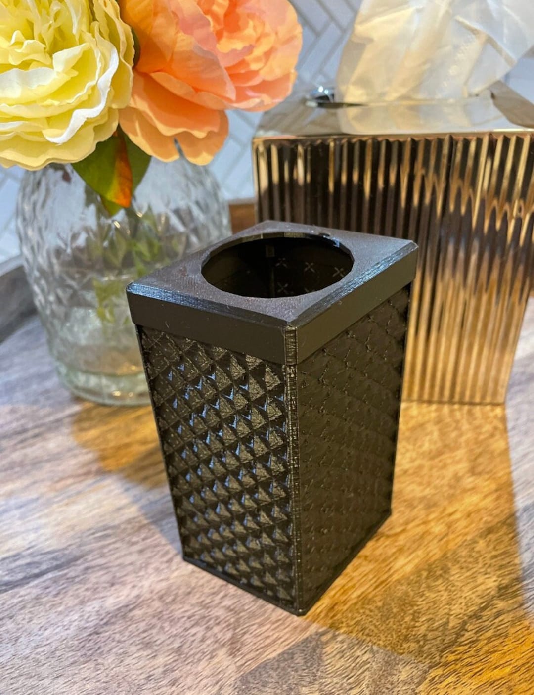 3D Printed Diamond Pattern Soap Dispenser Sleeve for Bath and Body ...