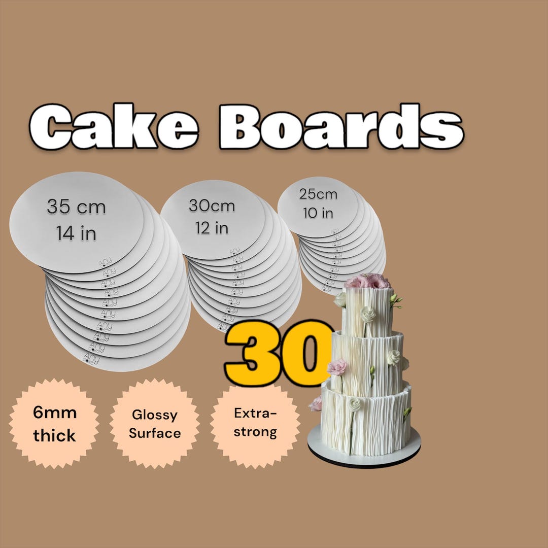 New Elegant Wooden Cake Boards:custom Display Stand for Wedding Cakes,cake Decor,cake Base 6mm ...