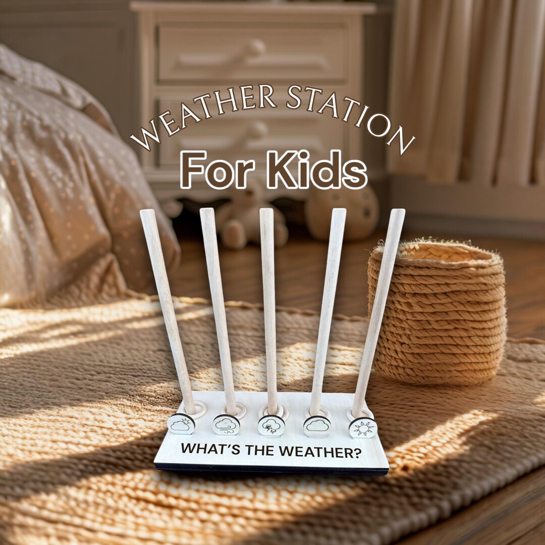 Weather Station, Kids Weather Chart, Kids Activities, Gift for Children ...