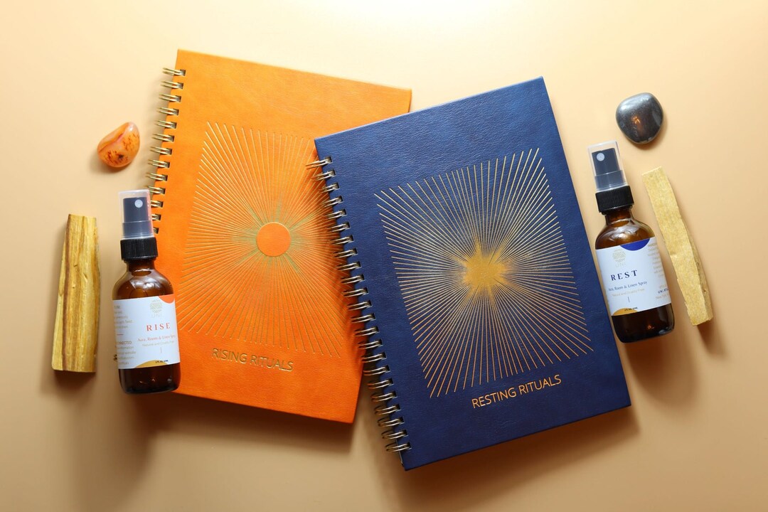 Daily Wellness Journal Bundle Morning and Night Prompts & - Etsy