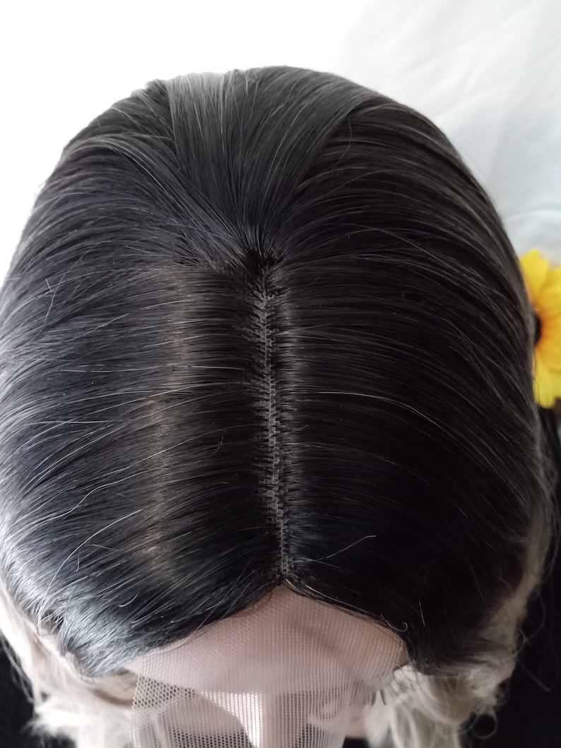 Holiday Sale Lace Front Middle Part Wig Ombre Mixed Ash Blonde Long 24 ...