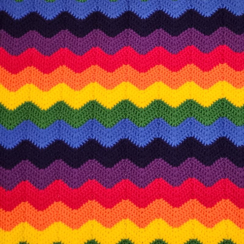 Rainbow Chevron - Etsy