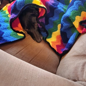 Rainbow Chevron Pride Blanket - Crochet Pattern - Etsy