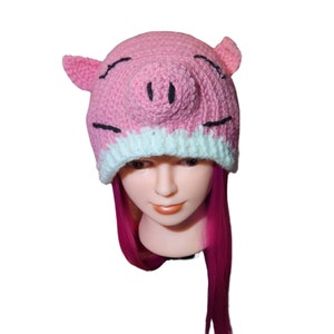 Piggy Hat - Adult - Crochet PATTERN - Etsy
