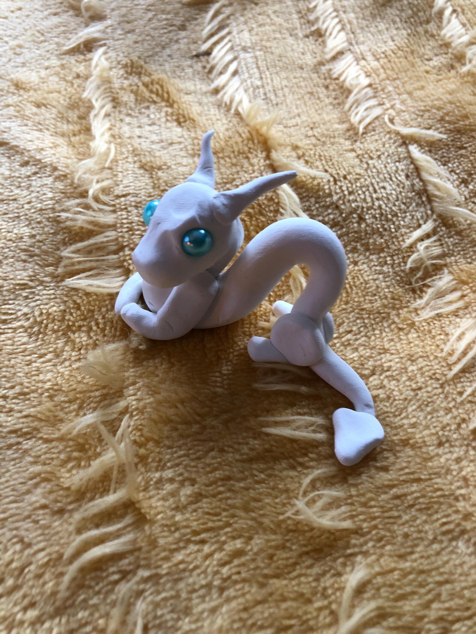 Paint Your Own Mini Polymer Clay Dragon Serpent Figurine - Etsy