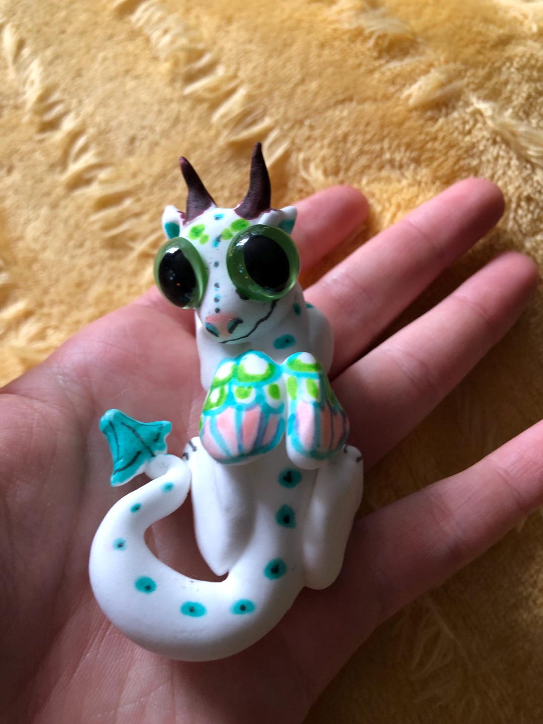 Cute Foam Clay Baby Dragon Sculpture Figure squishy Handmade Original ...