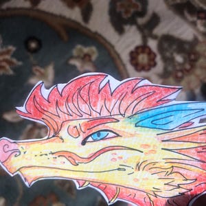 Sun Dragon Finger Puppet Paper Dragons Play Folk Art Doll - Etsy