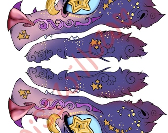 MINI Printable Paper Dragon Puppet Template Base Pattern - Etsy