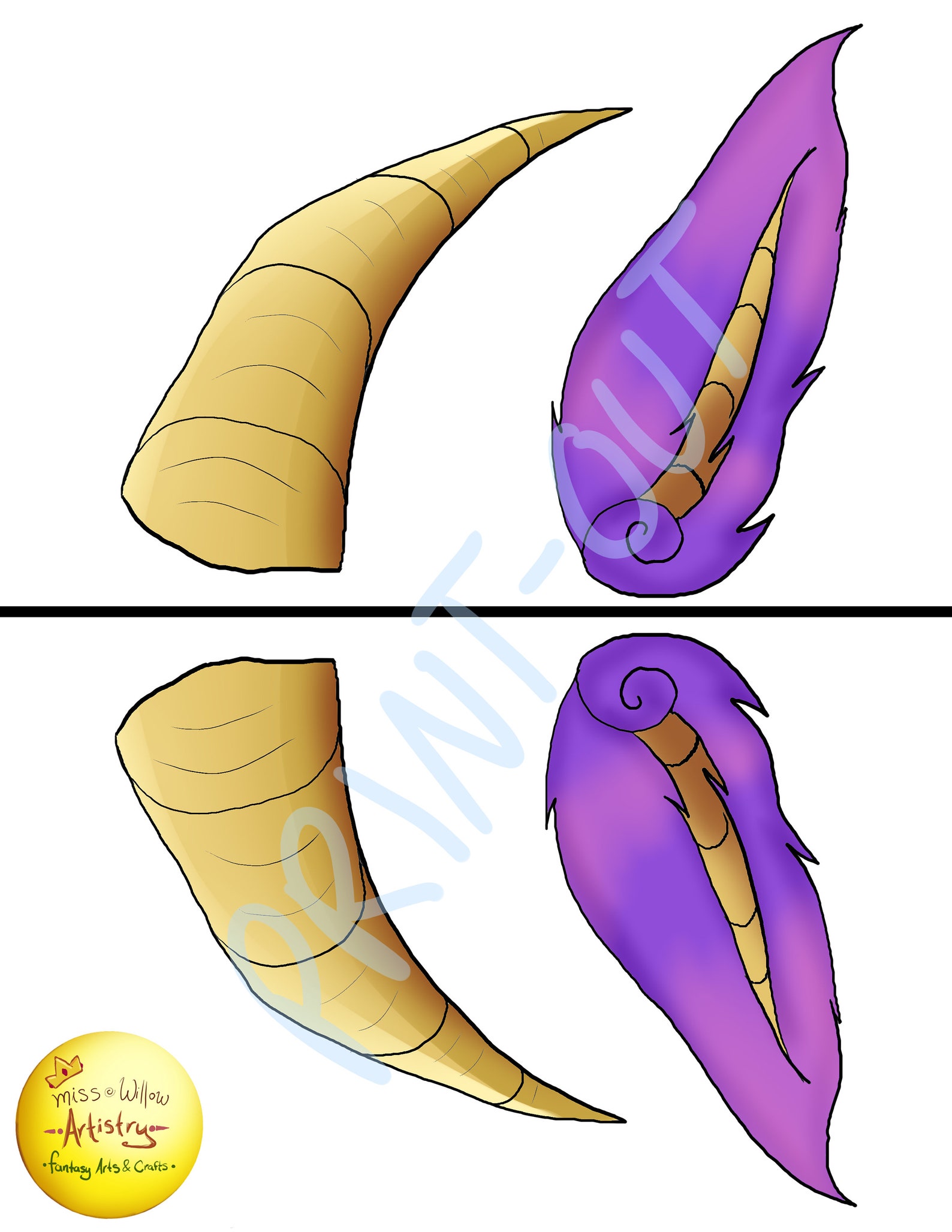 Printable Paper Dragon Puppet Template Base Pattern - Etsy