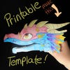 Make Your Own DIY Dragon Mask Kit Digital Download Customizable Pattern ...