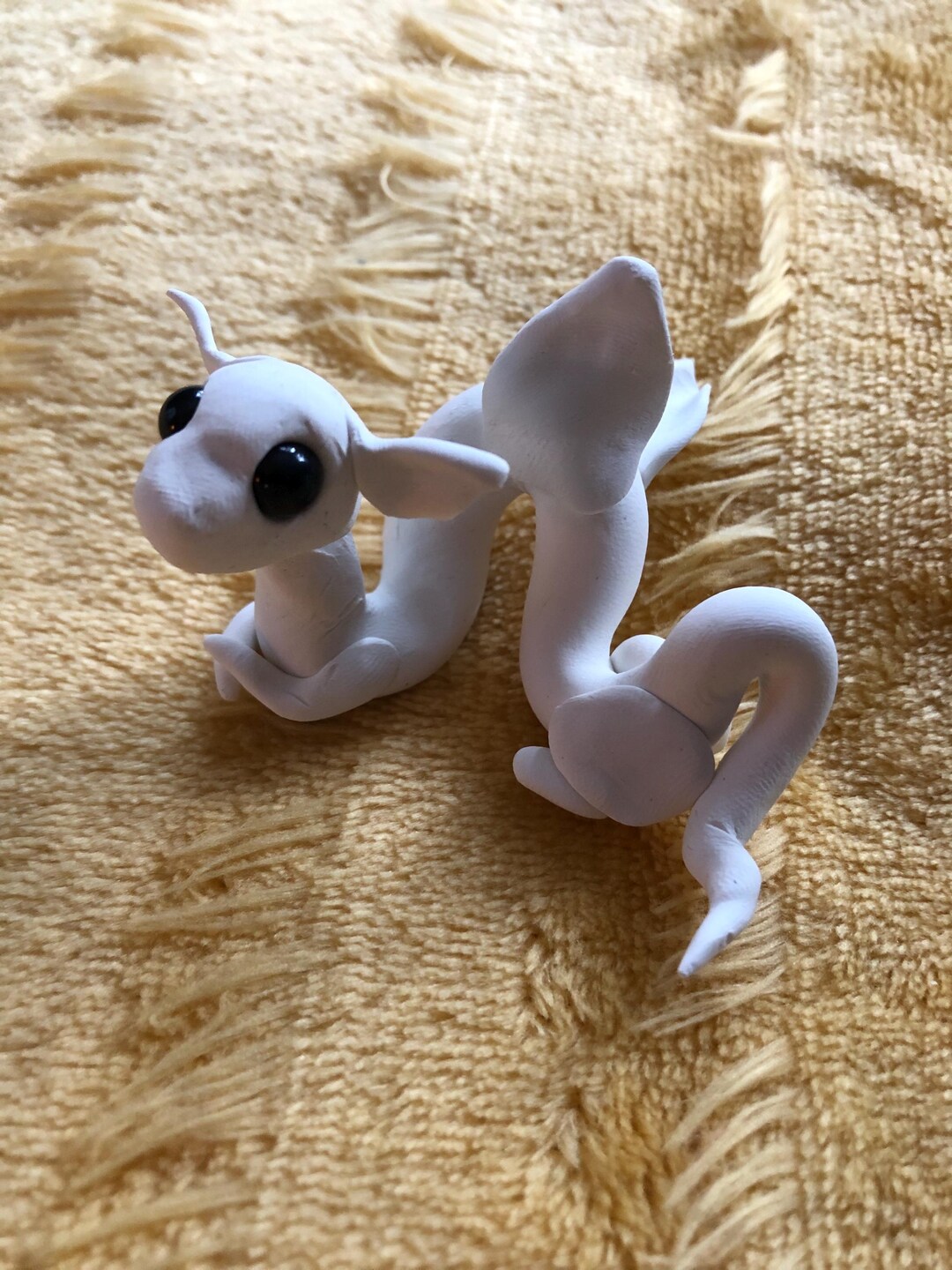 Paint Your Own Mini Polymer Clay Dragon Serpent Figurine - Etsy