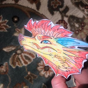 Sun Dragon Finger Puppet Paper Dragons Play Folk Art Doll - Etsy