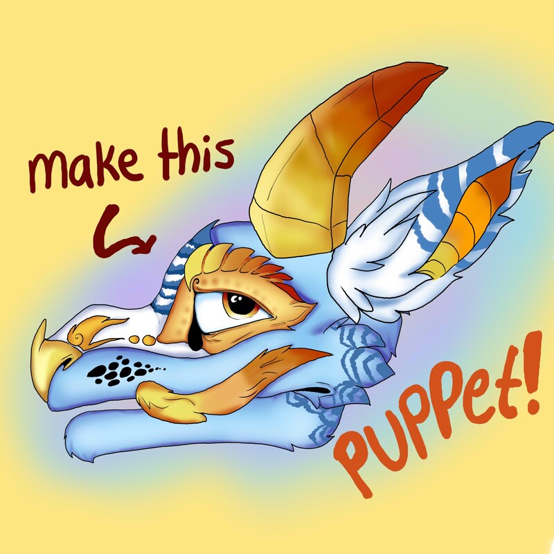 Paper Dragon Puppet Base - Etsy