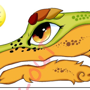 Printable Paper Dragon Puppet Template Base Pattern - Etsy