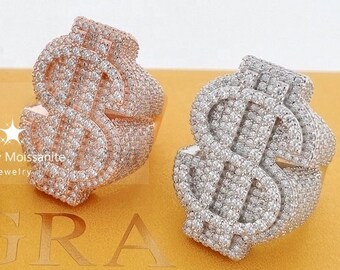 Iced Out Dollar Sign - Etsy