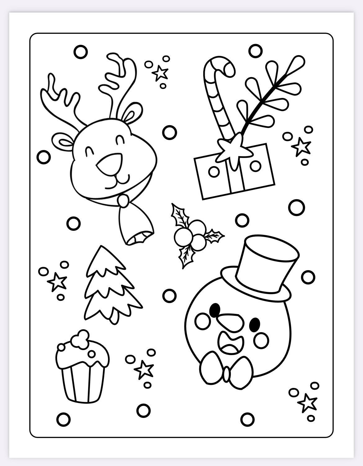 Christmas Colouring in Book - Downloadable - Printable - 100 Pages ...
