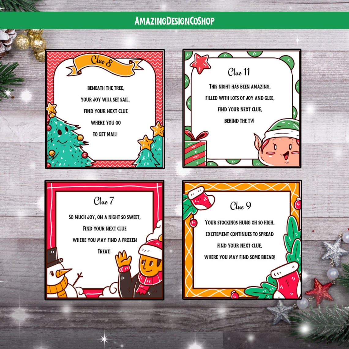 Christmas Scavenger Hunt for Kids | Christmas Printable Games for Kids ...