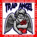 Trap Angel Statue Tattoo Wings Plug Holding Cash Money Bag Hood Thug ...
