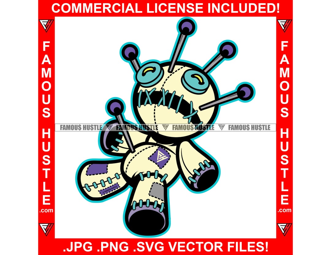 Famous Hustle Voodoo Doll Mouth Stitched Closed Head Stitches Scary Voo ...