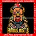 Famous Hustle Gangster Teddy Bear Showing Gold Teeth Money Pile Cash ...