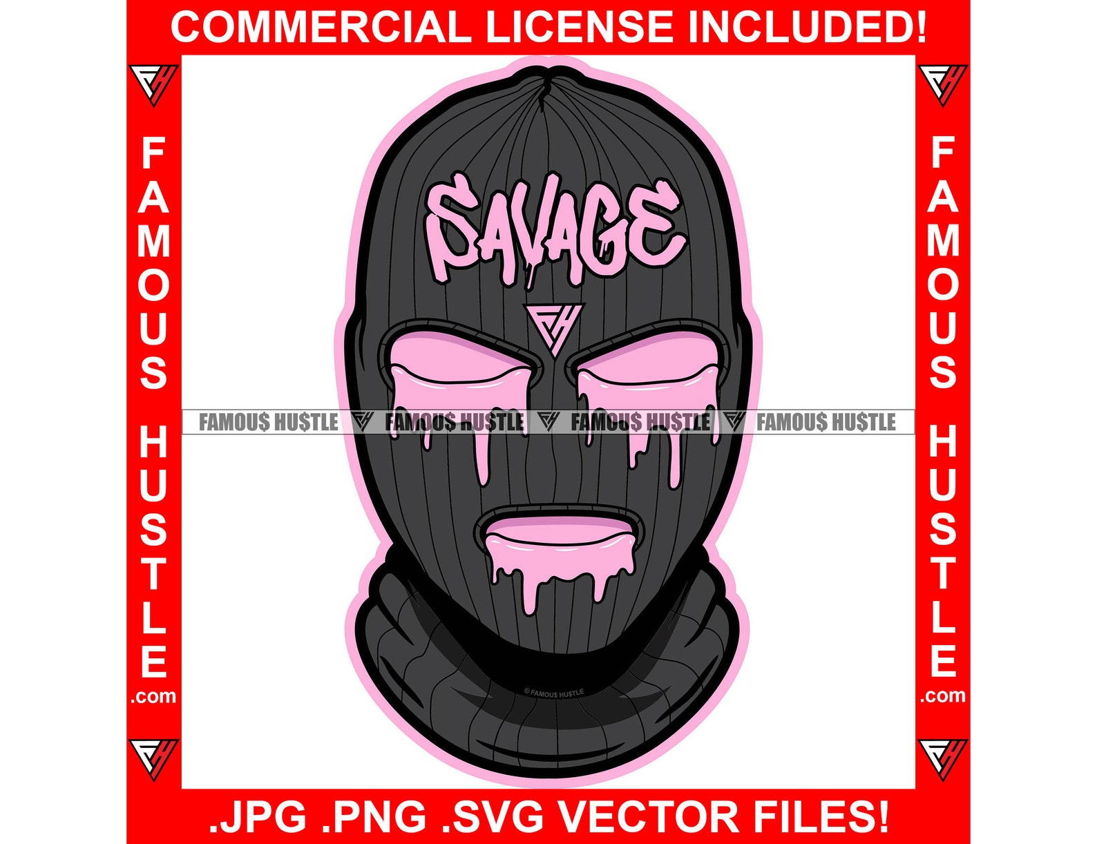 Gangster Ski Mask Purple Drink Lean Dripping Eyes Savage Drip Hustle ...