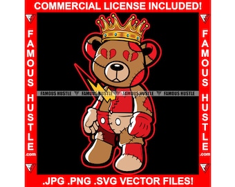 Ghetto Teddy Bear - Etsy UK