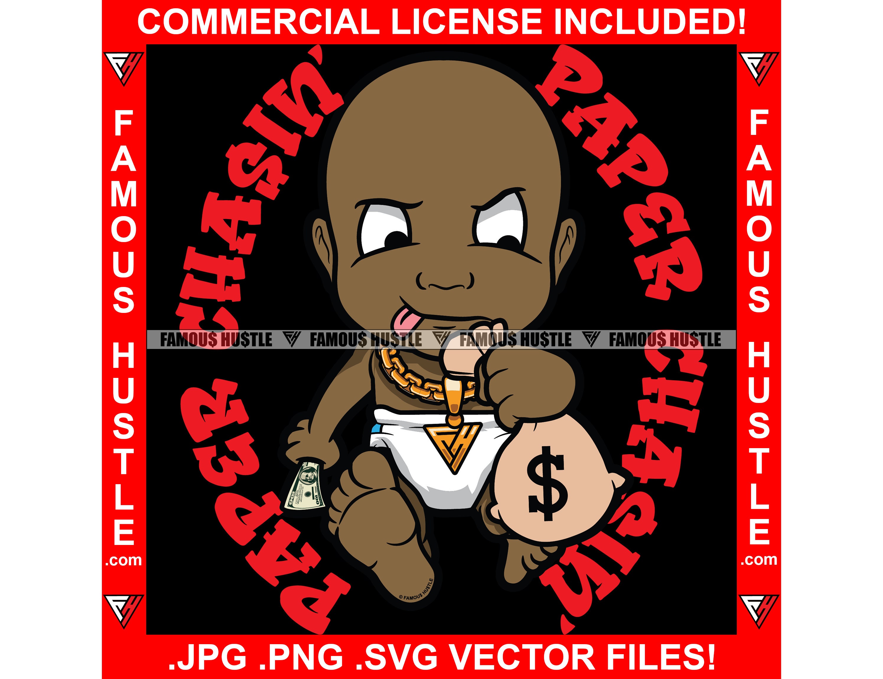 Paper Chasin' Gangster Baby Money Bag Cash Stack Gold - Etsy