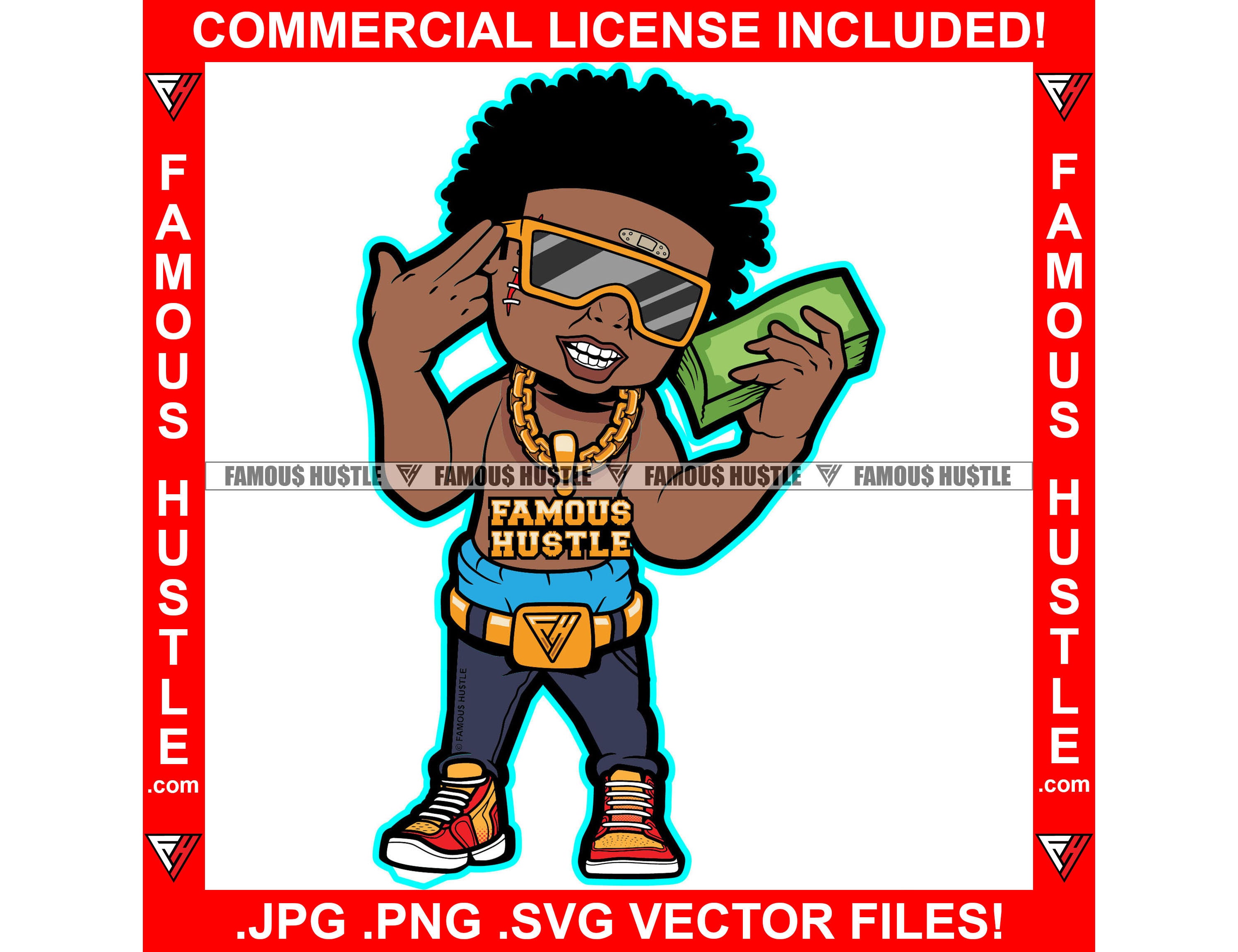 Hustle Gangster Killer Scar Face Sunglasses Cash Money Phone - Etsy