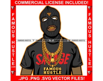 Gangster Ski Mask Svg - Etsy