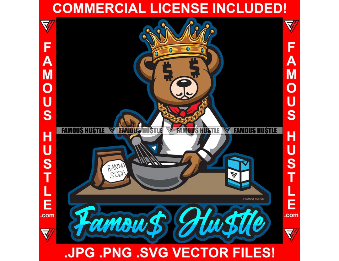 Gangster Chef King Cooking up Baking Soda Plug Cook Baker - Etsy