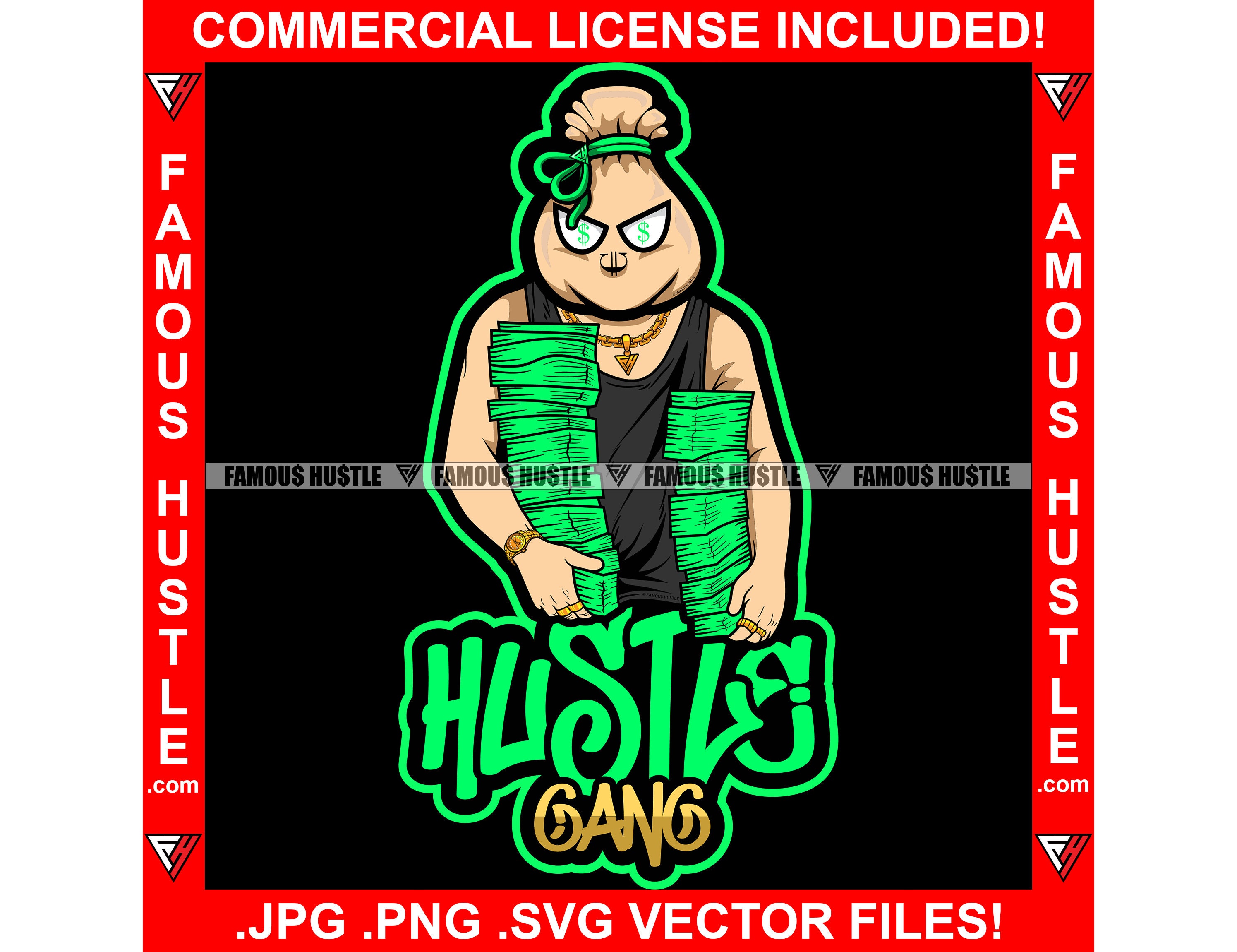 Hustle Gang Logo Vector