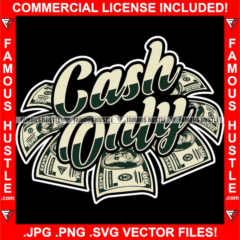 Cash Only Svg - Etsy
