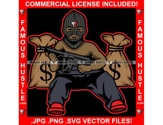 Craft Supplies & Tools Paper, Party & Kids Gangster Baby Money Ski Mask ...