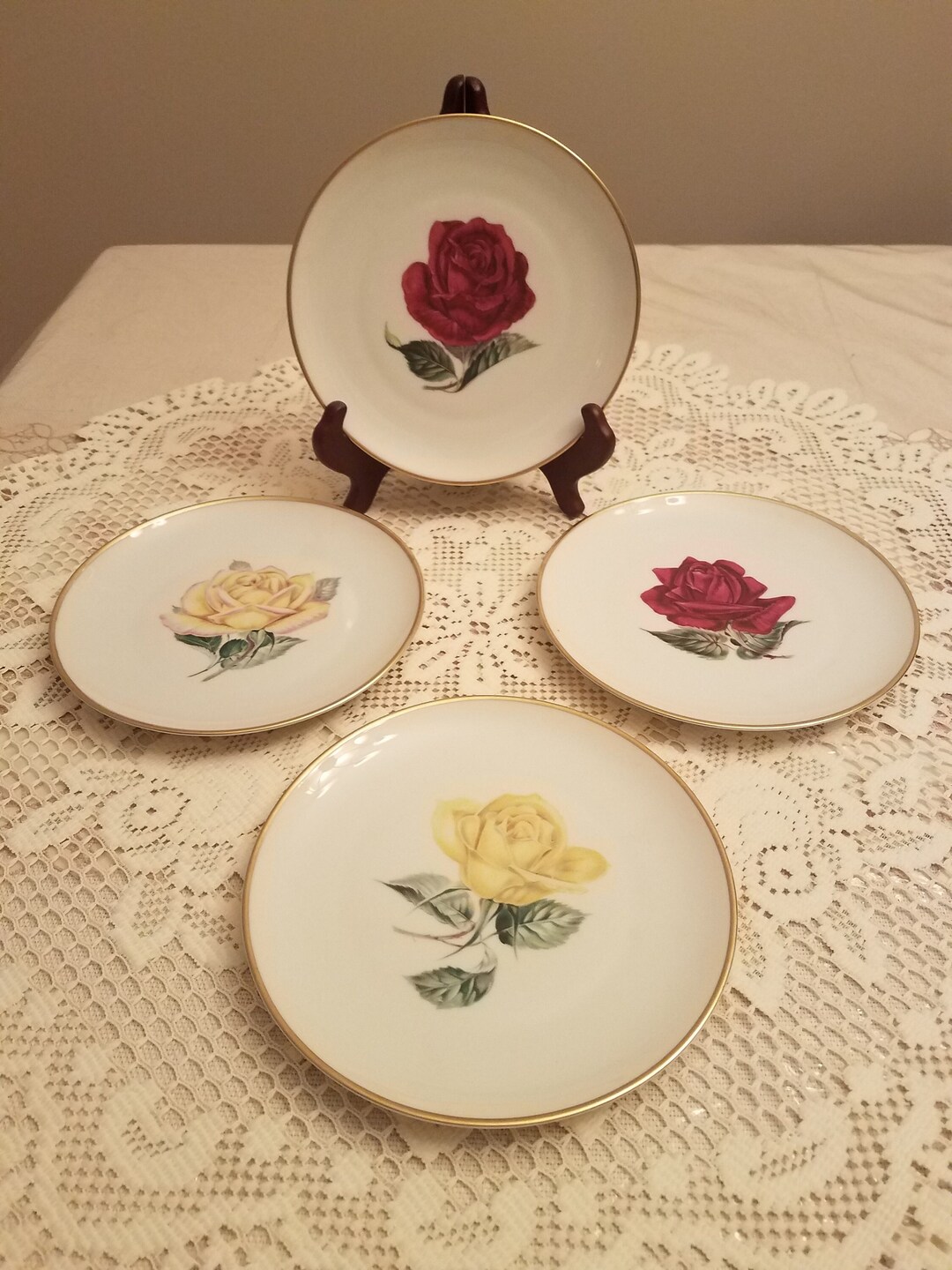 Vintage Heinrich Rose Dishes - Etsy