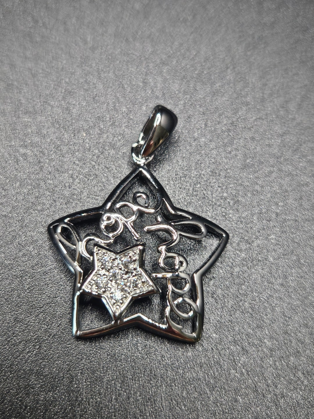 Sterling Silver Hope Pendant - Etsy
