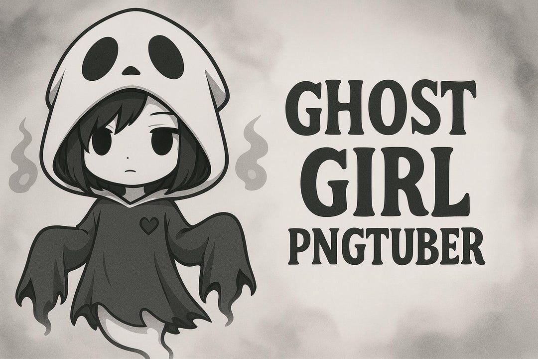 HALLOWEEN SPECIAL | Ghost Girl Pngtuber - Etsy