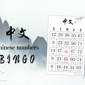 Chinese Numbers Bingo - Printable Bingo Game for Teachers, Parents - 24 ...