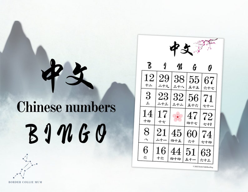 Chinese Numbers Bingo - Printable Bingo Game for Teachers, Parents - 24 ...