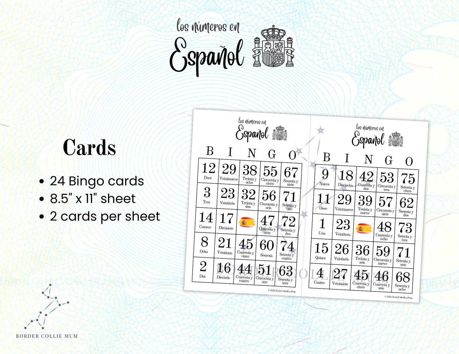 Los Números En Español Bingo - Printable Spanish Numbers Bingo Game for ...