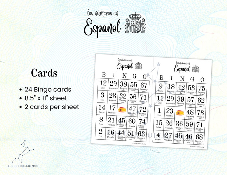 Los Números En Español Bingo - Printable Spanish Numbers Bingo Game for ...