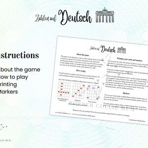 Zahlen Auf Deutsch Bingo - Printable German Numbers Bingo Game for ...