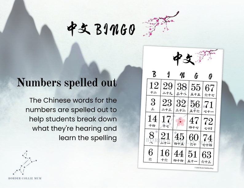 Chinese Numbers Bingo - Printable Bingo Game for Teachers, Parents - 24 ...