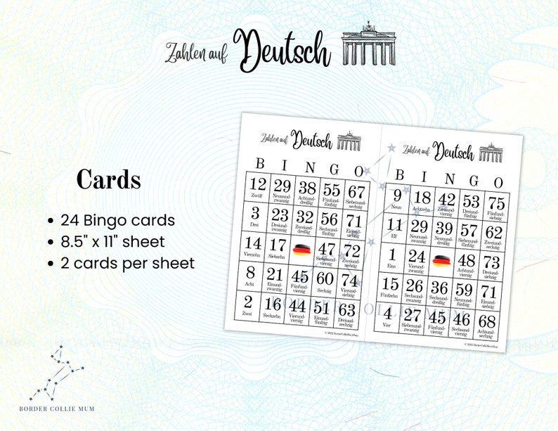 Zahlen Auf Deutsch Bingo - Printable German Numbers Bingo Game for ...