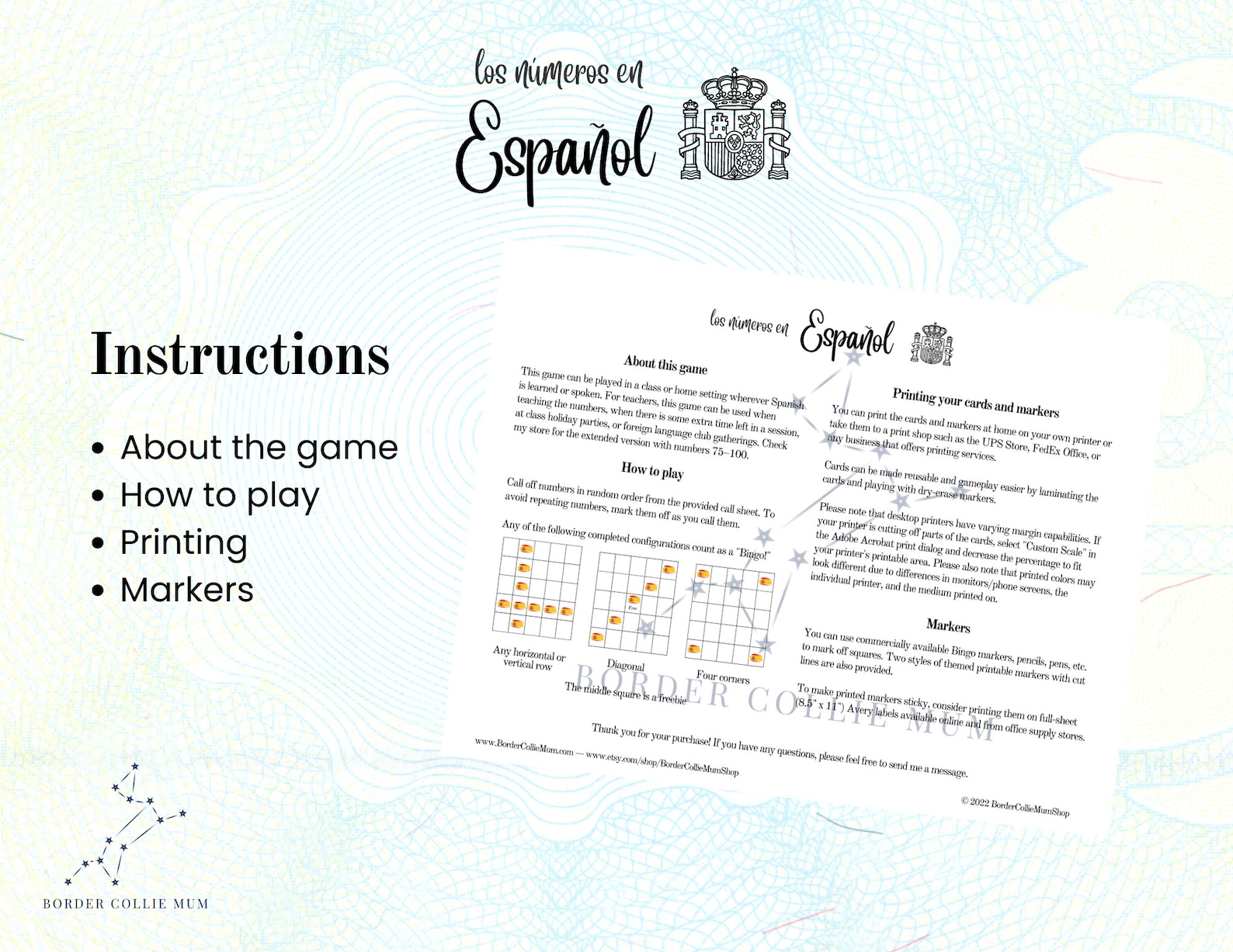 Los Números En Español Bingo - Printable Spanish Numbers Bingo Game for ...