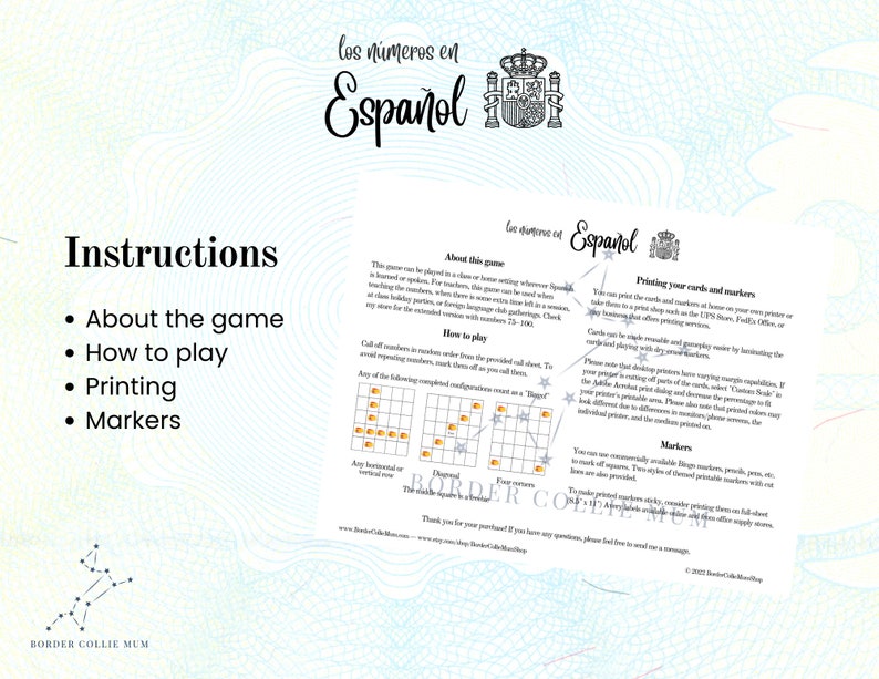 Los Números En Español Bingo - Printable Spanish Numbers Bingo Game for ...