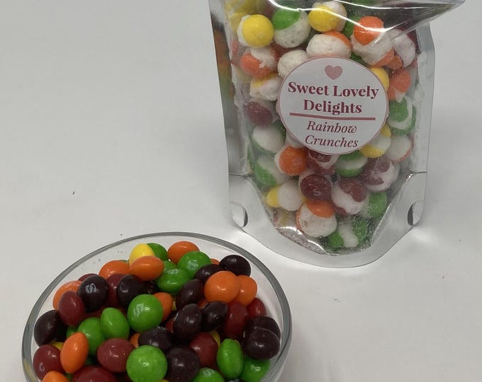 Freeze Dried Rainbow Crunches, Original Flavor Freeze Dried Candy ...