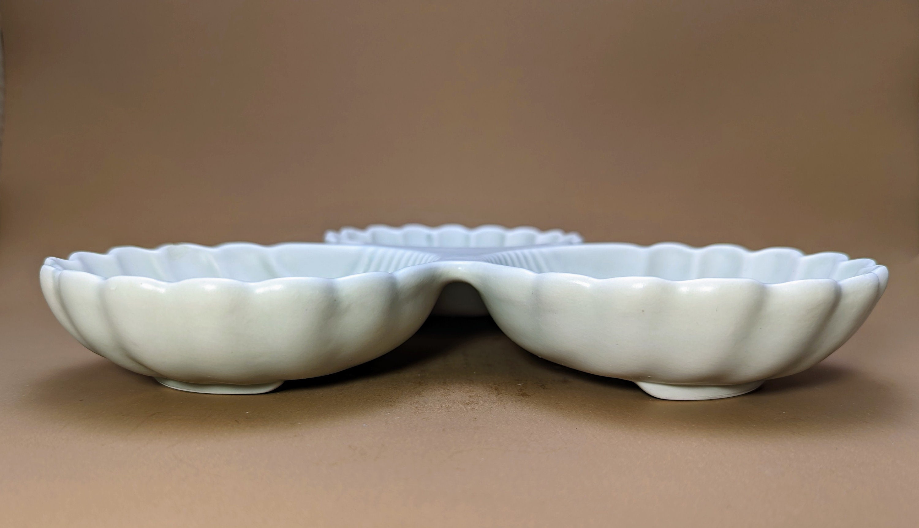 Fitz & Floyd Triple Clam Shell Dish - Etsy