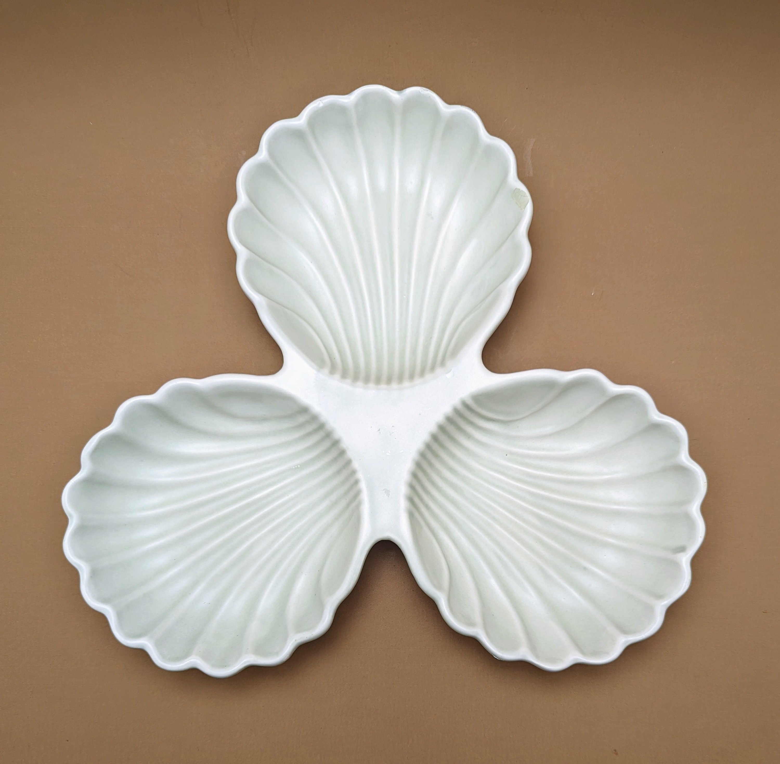 Fitz & Floyd Triple Clam Shell Dish - Etsy